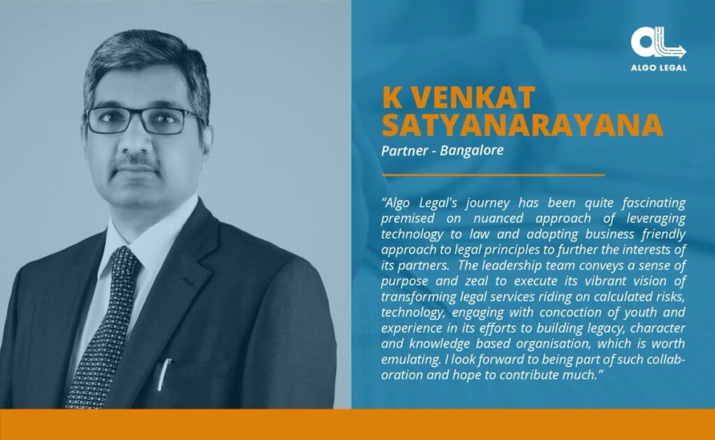 Algo Legal Adds a New Partner to their Bengalore Office